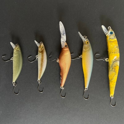 Artisanal Fishing Lure: midnight Mackerel Hand-painted Hard Lure, Ideal ...