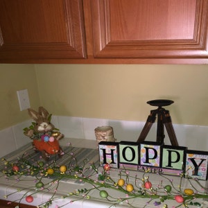REVERSIBLE St Patricks Day and Easter Decor, Wood Happy Easter Sign ...