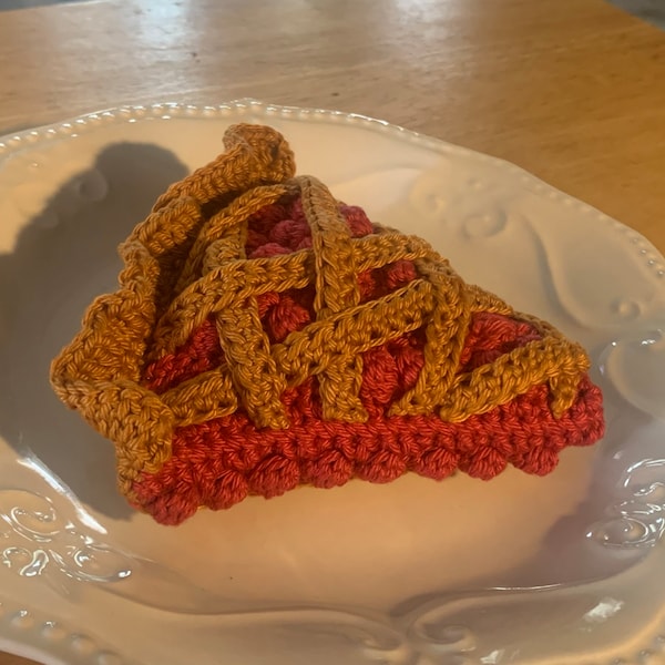 Set-cherry Pie 4 Types | Cherry Pie With Vanilla Ice Cream Crochet ...