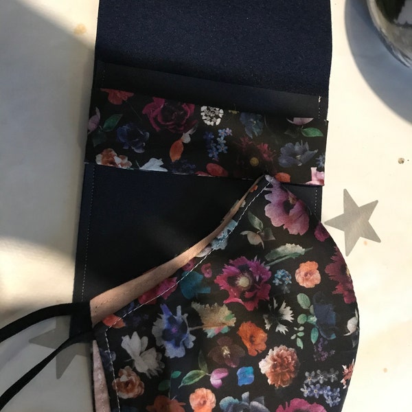 Liberty Print Face Mask, Face Mask, Adjustable Mask, Breathable Mask ...