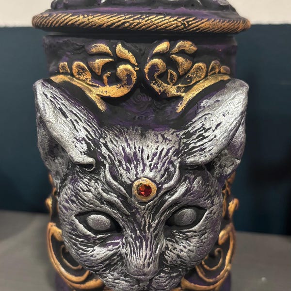 Lunar Moth Urn, Memorial Pet Urn, Small Keepsake Jar for Human Ashes ...