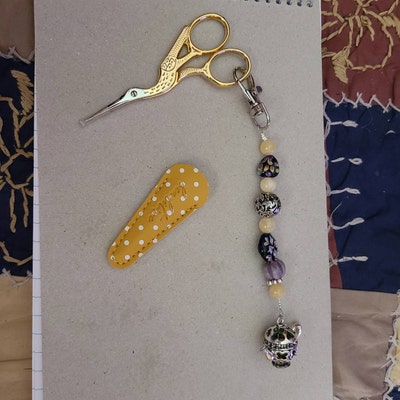 Honey Bee Scissor Fob/scissor Decoration for Cross Stitch or Embroidery ...