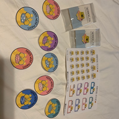 Work Planner Stickers Cute Girl Working Stickers Laptop - Etsy