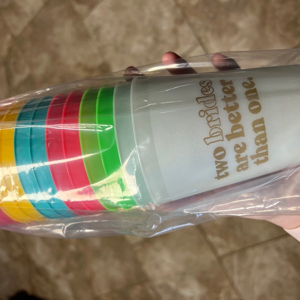 LGBTQ Bachelorette Party Cups | 12 Pack, 16 Oz | Reusable Frost Flex ...