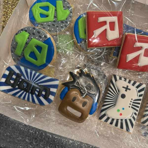 Video Game Character Birthday Sugar Cookies - Custom Sugar Cookies - Etsy