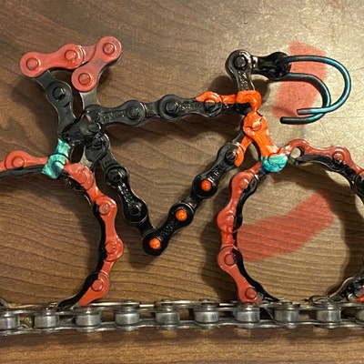 Upcycled Bike Chain: Cross Sculpture Desk/wall Art - Etsy