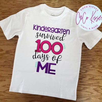 100th Day of School Svg, 100 Days, School Svg, Kindergarten Survived ...