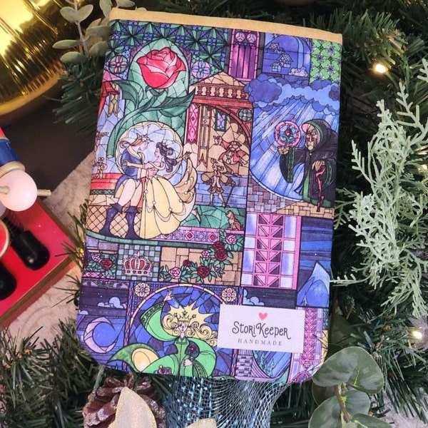 Stain Glass Princess Book Sleeve: Beauty, Beast Tablet Tech Case ...
