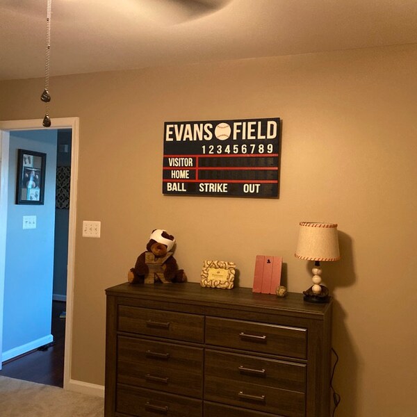 Baseball Scoreboard | Various Sizes | Personalized Sports-themed Room ...
