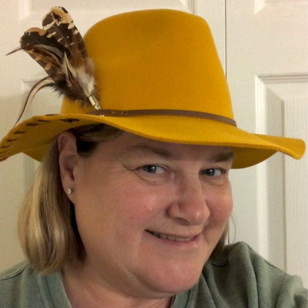 Hat Feathers for Men, Women, Unisex, Handmade, Western Style, Texas ...