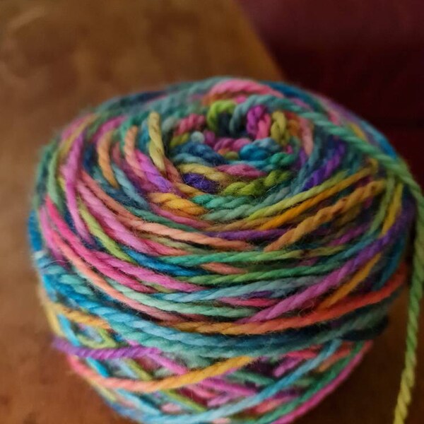 Ultra Bulky/super Chunky Merino Wool Yarn, Single Ply, Hand Dyed Yarn ...