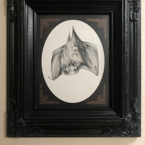 MONSTER MASH Watercolor Print on Paper, Art Print, Bat, Bats ...