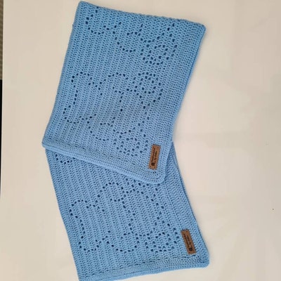 Arthur Blanket Filet Crochet Blanket Pattern Baby Blanket Crochet ...