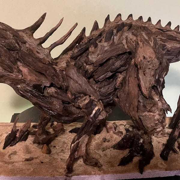 Tyrannosaurus Rex Fish Tank Drift Wood Aquarium Aquascape Rock ...