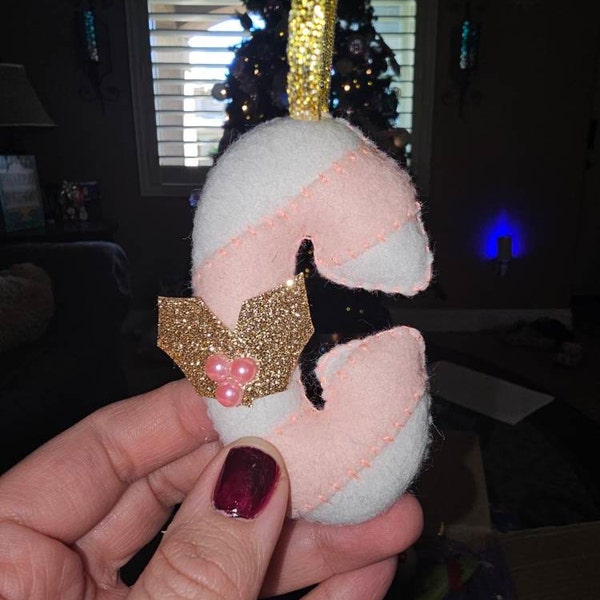 Felt Cat Ornament - Cat Decoration - Cat Lover Gift- Felt Black Cat - Etsy