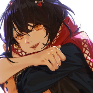 Anime Digital Painting-oc/d&d/fanart/game/manga/anime/photo - Etsy