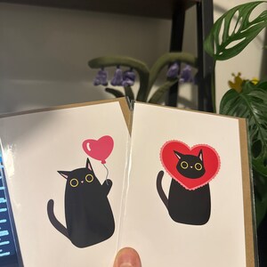 Black Cat Mother's Day Card Card From the Cat Mum Black Cat Card Nan ...