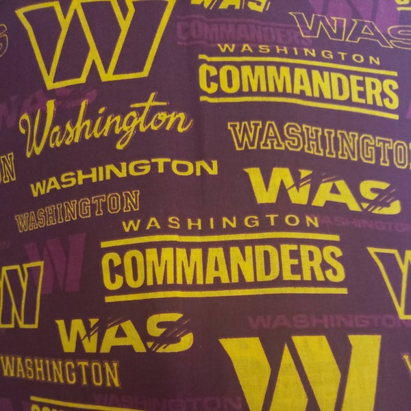 Washington Commanders Fabric - Etsy