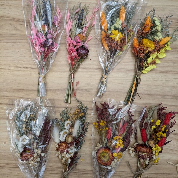 Natural Mini Dried Flower Bouquet,home Decor,cake Topper,letterbox Gift ...