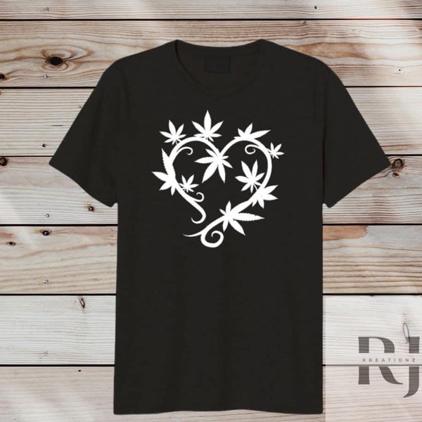 Cannabis Heart SVG Marijuana Wreath SVG Weed Love Shirt Decor Decal ...