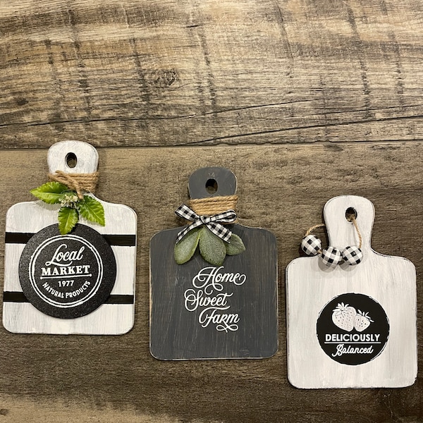 Mini Bread Board SET of 10! Unfinished Wooden Craft Shape Decorative ...