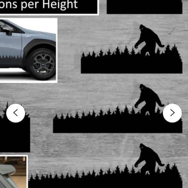 Bigfoot Sasquatch Vinyl Decal Sticker for Car Truck Rv Camper Van Atv ...