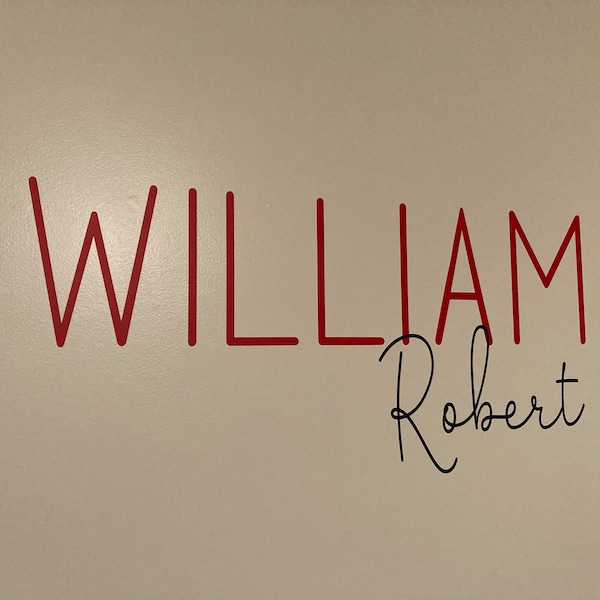 Personalized Wall Decal Boy Name Wall Decal Nursery Wall Decal ...