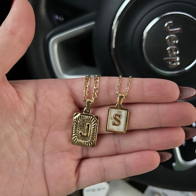 Couple Necklace Set of 2 Multi Initial Necklace Christmas Gifts for ...