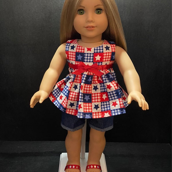 4th of July Doll Dress, 18 Inch Doll Dress, Fits American Girl and ...