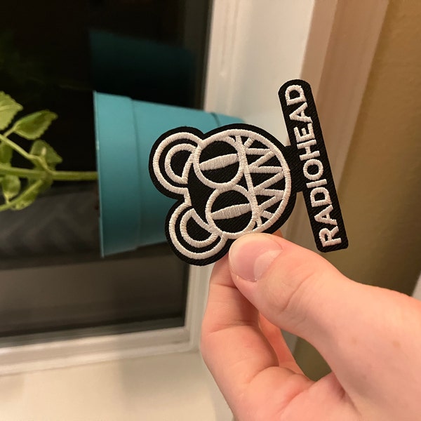 RADIOHEAD PATCH Embroidered Iron-on Bear Kid a Blur Coldplay Oasis ...