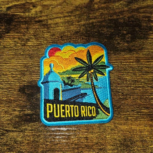 Puerto Rico Travel Patch Embroidered Iron on Sew on Badge Souvenir ...
