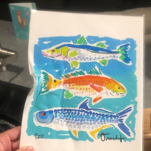 Hog Snapper Fish Print by Kelly Tracht Nautical Decor Ocean | Etsy