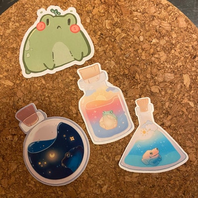 Frog Potions Frog Sticker Sticker Pack Laptop Sticker Vinyl Sticker ...