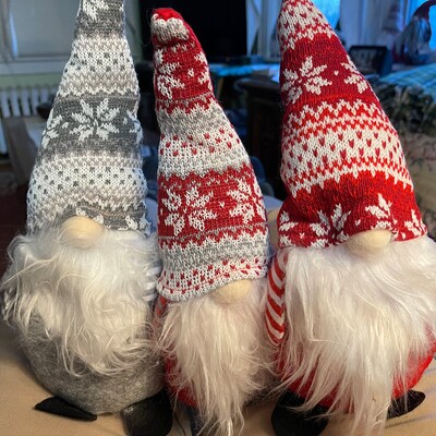Christmas Gnomes Holiday LED Lighted Tree Ornaments - Etsy