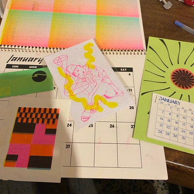 Custom Risograph Pet Portraits - Etsy