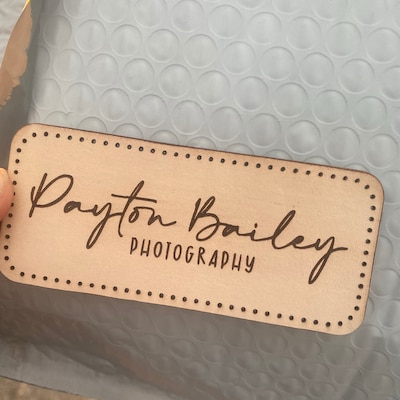 Square Leather Patch Monogram Leather Patch Backpack - Etsy