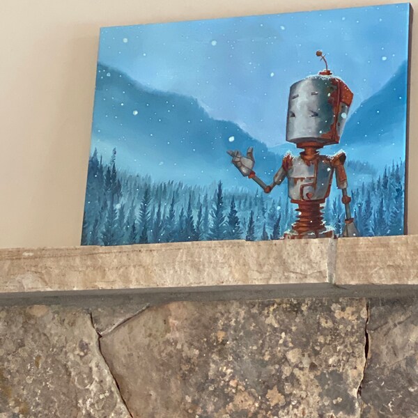 CAVES BOT Robot Print Pf Painting - Etsy