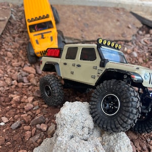Axial Scx24 Gladiator Body Armor/exocage With Lightbar - Etsy