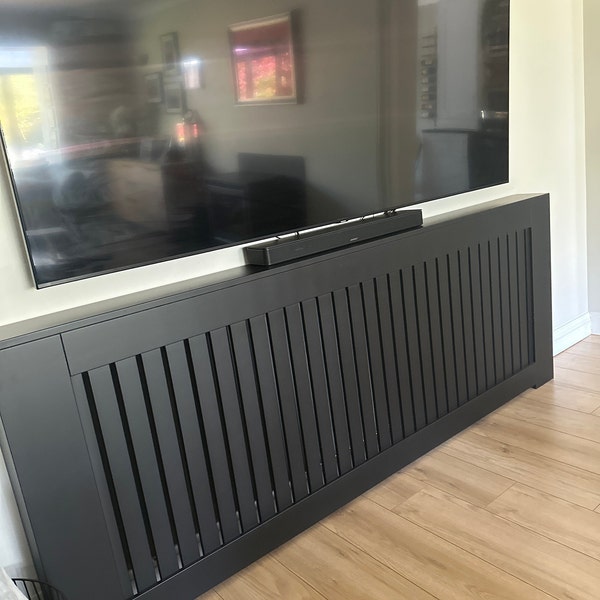 Black Radiator Cover - Etsy UK