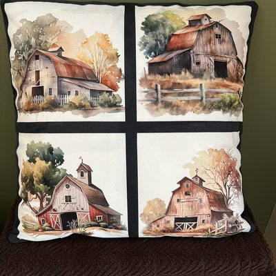 Farm Barn Watercolor Clipart, Farmhouse Clipart, Barn Bundle PNG, House Watercolor Clipart ...
