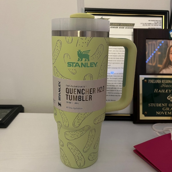 STANLEY Pickle Engraved 40oz Tumbler, Pickle Tumbler, Pickled Stanley ...