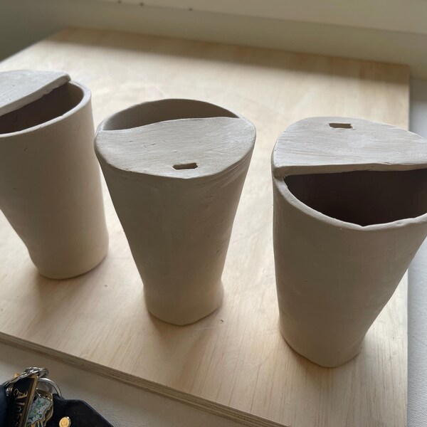 Self Watering Plant Pod Pottery Template, Olla Watering Slab Building ...