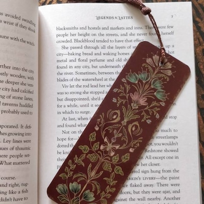LADYBUG Bookmark Illustrated Green Bookmark Insect Lover Book Lover ...