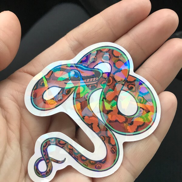 Snake Enamel Pin - Brazilian Rainbow Boa Pin, Rainbow Metal Pin ...