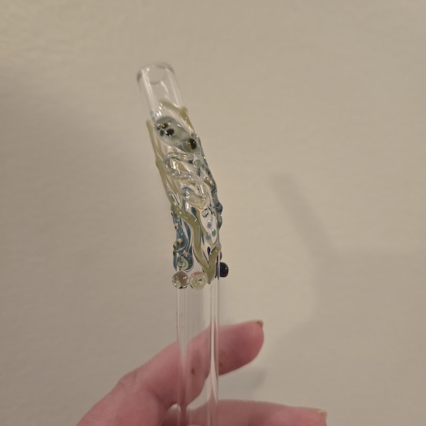 Great White Shark GLASS STRAW - Boba Straws | Reusable Straw | Smoothie ...