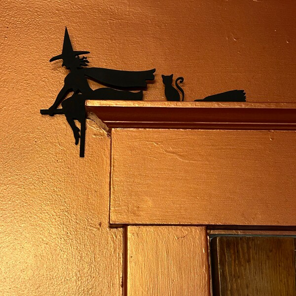 Halloween Door Corner Sign, Witch Halloween Decor, Halloween Witch Sign ...