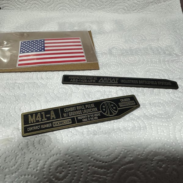 Custom WLA Army Captain America WWII Motorcycle Tank Data Plate Prop ...