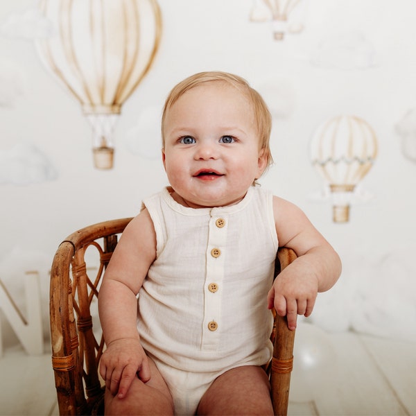 Watercolor Hot Air Balloons Clipart, Nursery Wall Decor, Baby Boy ...