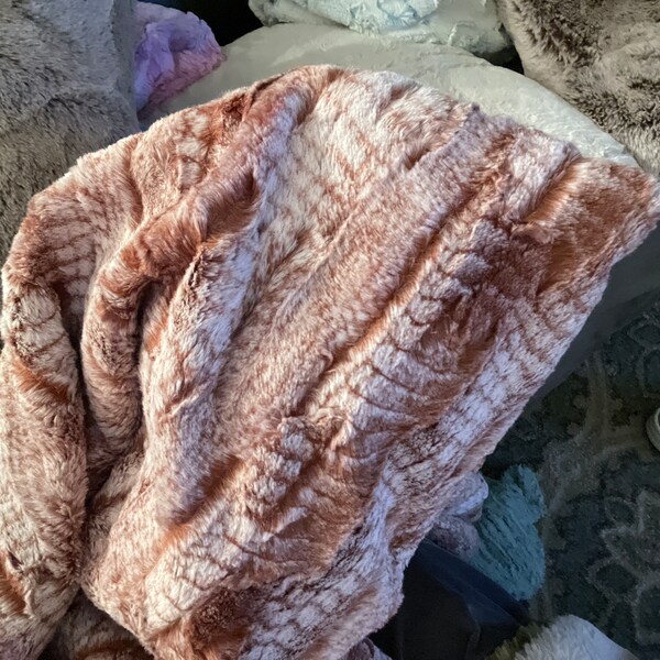 Adult Minky Blanket, Gifts for Mom Moss Green Glacier, Adult Throw ...