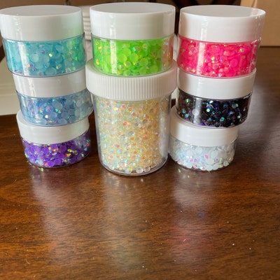 5MM SS20 Cup Jelly Resin Rhinestone JAR 1oz 2oz 4oz Rhinestones You ...
